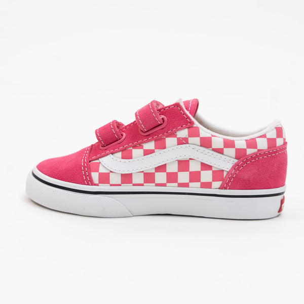 Vans Toddler & Kids Old Skool V - (Color Theory) Checkerboard Honeysuc ...